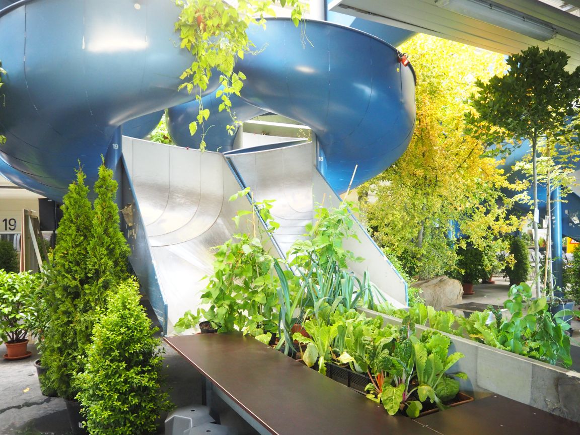 Rutsche mit grün | Urbane Gärten München